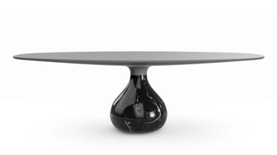 AQUA Oval dining table - high gloss Marquina | Roche Bobois