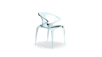 AVA dining armchair - translucent emerald | Roche Bobois