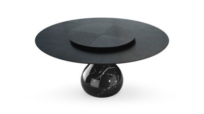 AQUA round dining table - glossy marquina | Roche Bobois