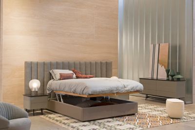 BACKSTAGE bed with side panels - h.145 cm | Roche Bobois