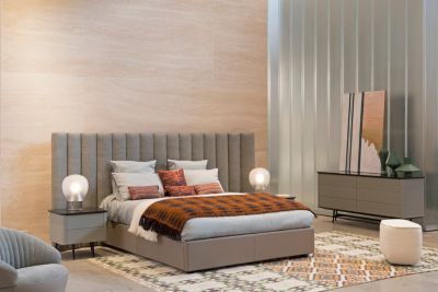 BACKSTAGE bed with side panels - h.145 cm | Roche Bobois