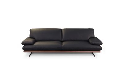 Large 3-seat sofa - wooden base