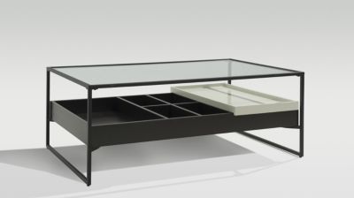 BIARRITZ Table basse - Cuir Center