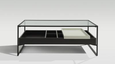 BIARRITZ Table basse - Cuir Center