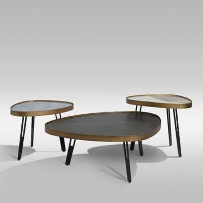 Table basse de salon - Cuir Center