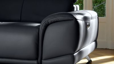 PASSING Canapé 3 places relaxation 100% cuir - Cuir Center