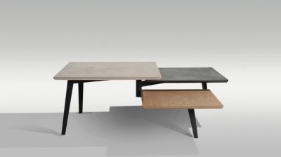 RIVA Table basse - Cuir Center