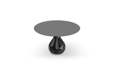 AQUA round dining table - glossy marquina | Roche Bobois